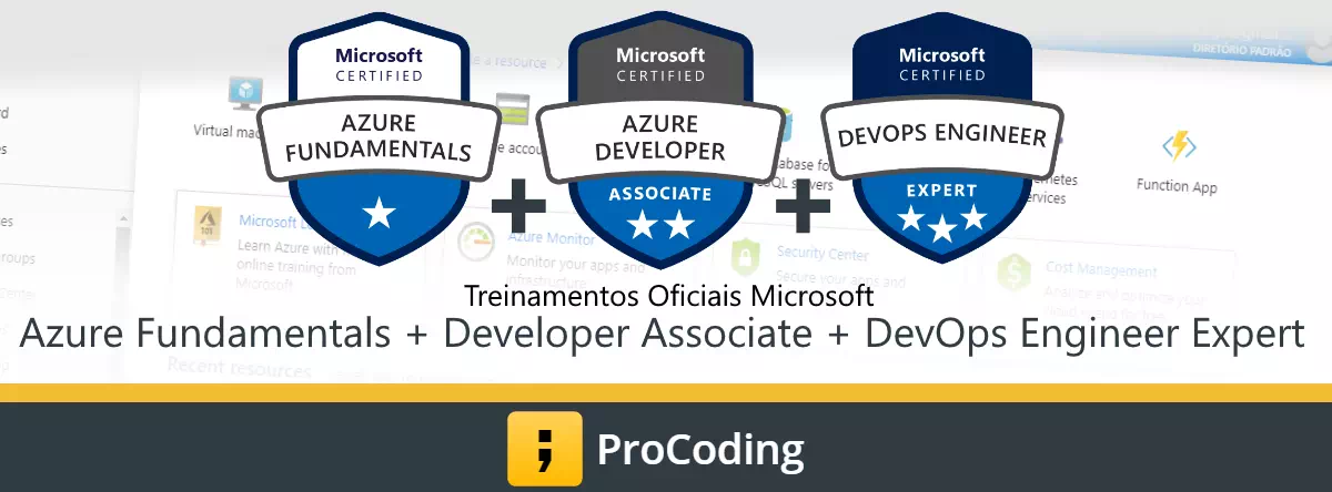 Formação Azure Fundamentals + Developer Associate + DevOps Engineer ...